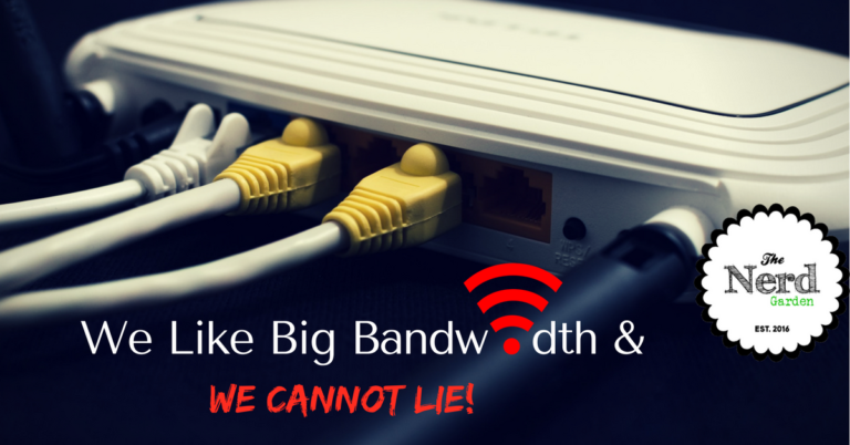 We Like Big Bandwidth and We Cannot Lie! – The Nerd Garden